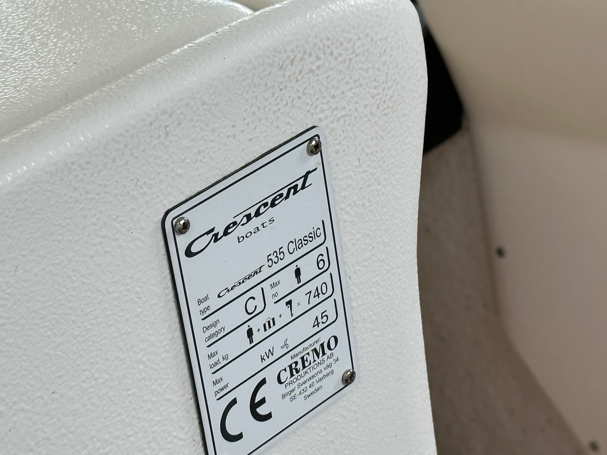 Crescent 535 Classic – årgang 2020 Med Mercury 40 HK EFI – kun 59 timer ...